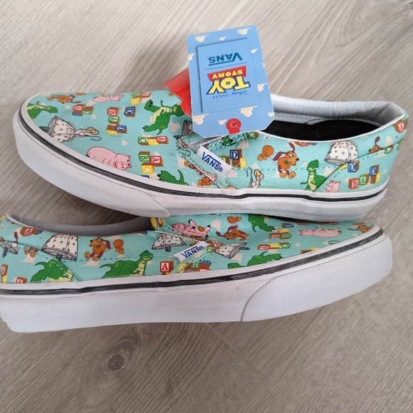 Vans | Shoes | Nwt Vans Toy Story Andys Toys Slip On Sz 55 | Poshmark